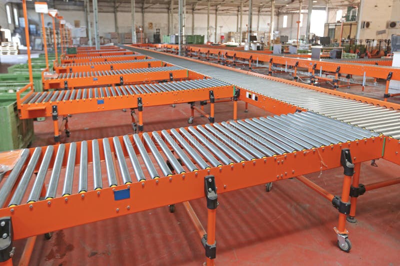Distribution Sorting Conveyors Stock Image - Image of sort, post: 292523855