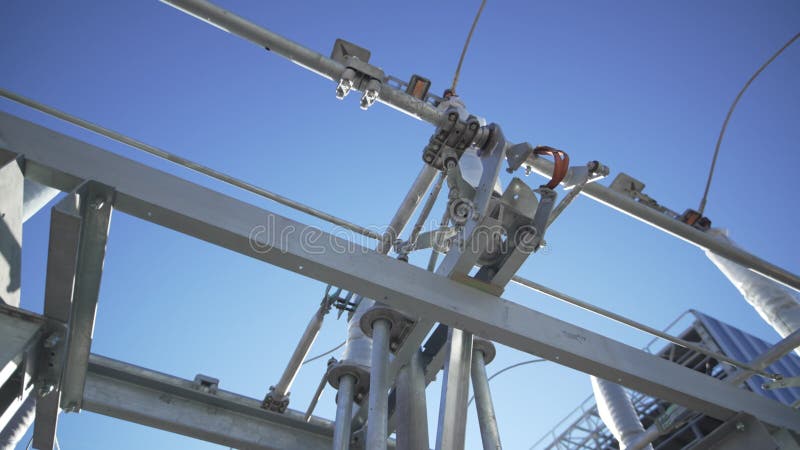 Distribution Station Block with Multiple Connections Set Stock Footage ...