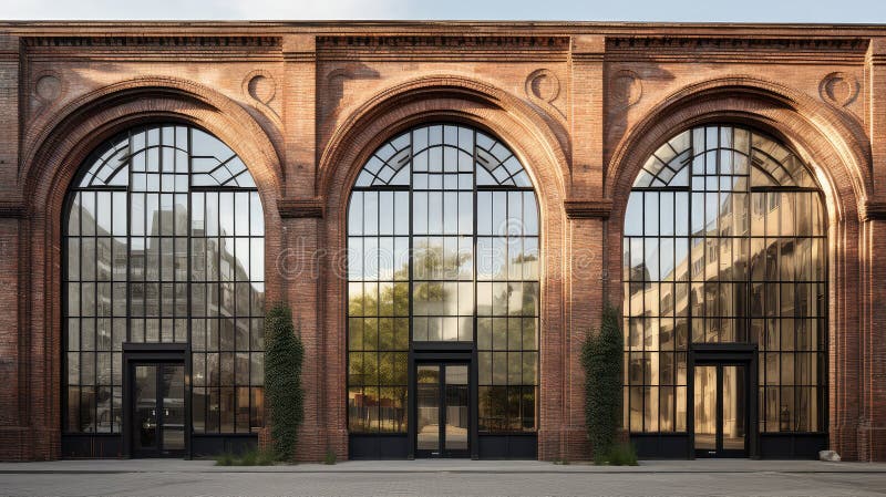 Distribution Structure Warehouse Building Stock Illustration ...