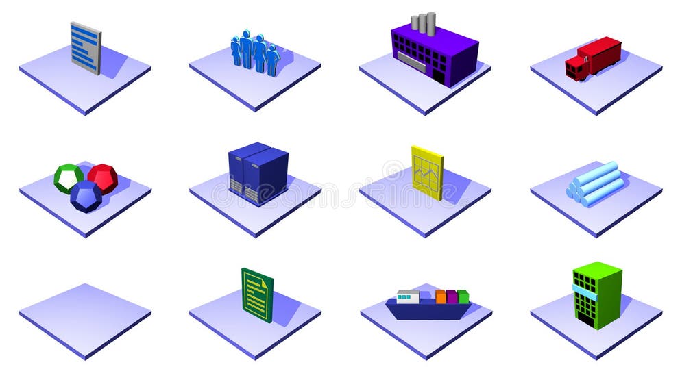 Manufacturing Distribution Icons Stock Illustrations – 1,370 ...