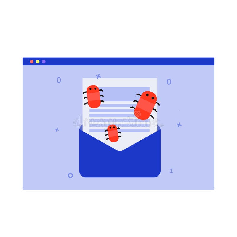 Distribution of Viruses and Malware by Email. Email Hacking Vector ...