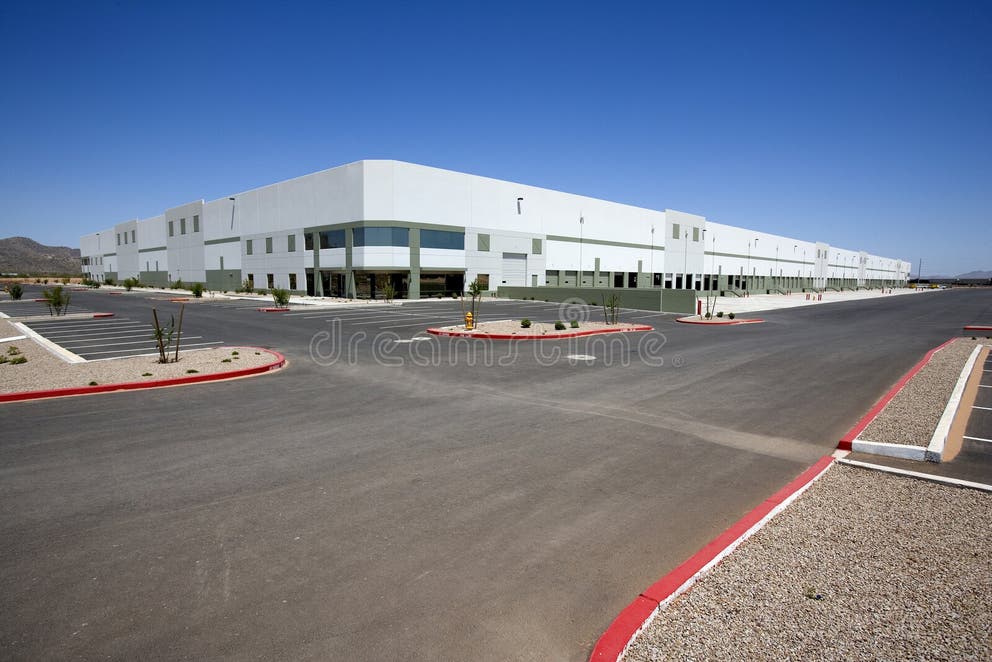 Distribution Warehouse stock image. Image of curb, gravel - 25617749