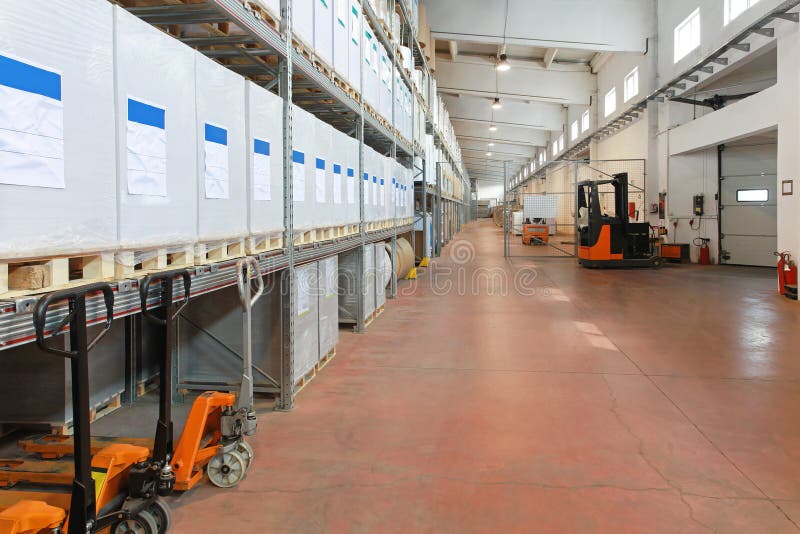 Distribution warehouse stock image. Image of industry - 36962207