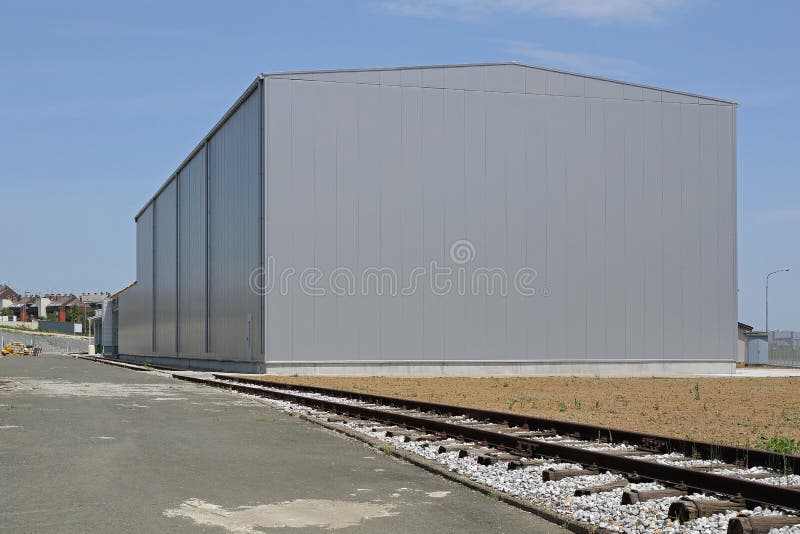 Rail Warehouse stock image. Image of industrial, railroad - 110706767