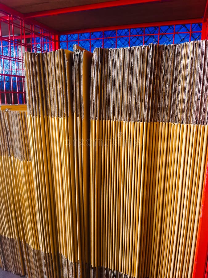 Distribution Warehouse and Carton Boxes in Shelves and Paper Packaging ...