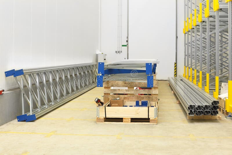 Distribution Warehouse Construction Stock Image - Image of industry ...