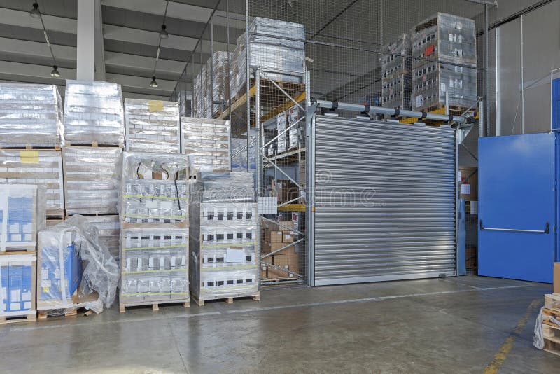 Distribution Warehouse stock photo. Image of shelving - 37175454