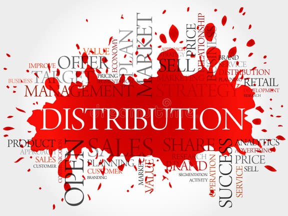 Distribution word cloud stock illustration. Illustration of analysis ...
