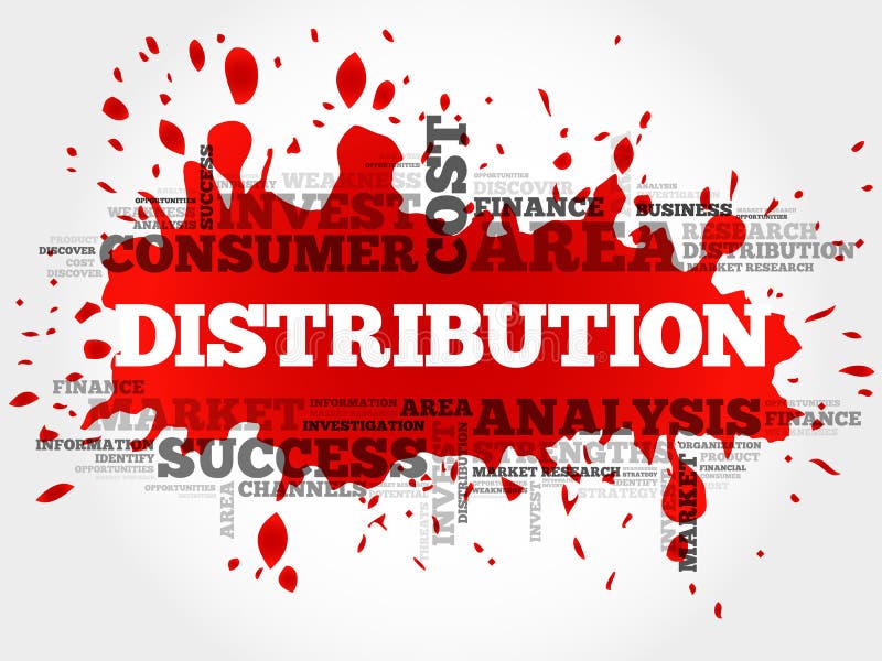 Distribution Word Cloud Hand Sphere Concept Stock Illustration ...