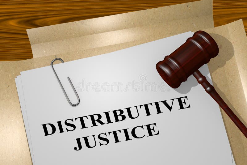 DISTRIBUTIVE JUSTICE Concept Stock Illustration - Illustration of ...