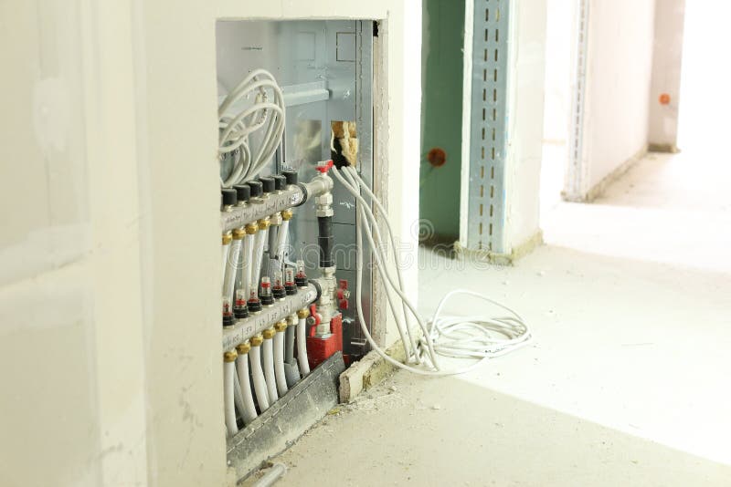 Distributor Underfloor Heating Stock Image - Image of installation ...