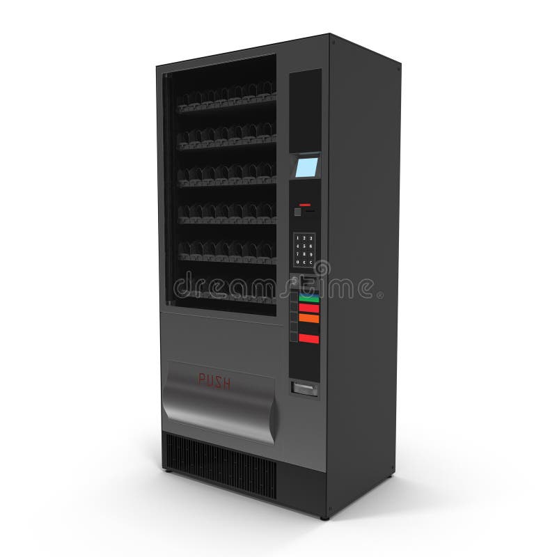 Distributore Automatico Per La Vendita Delle Bibite Illustrazione di ...