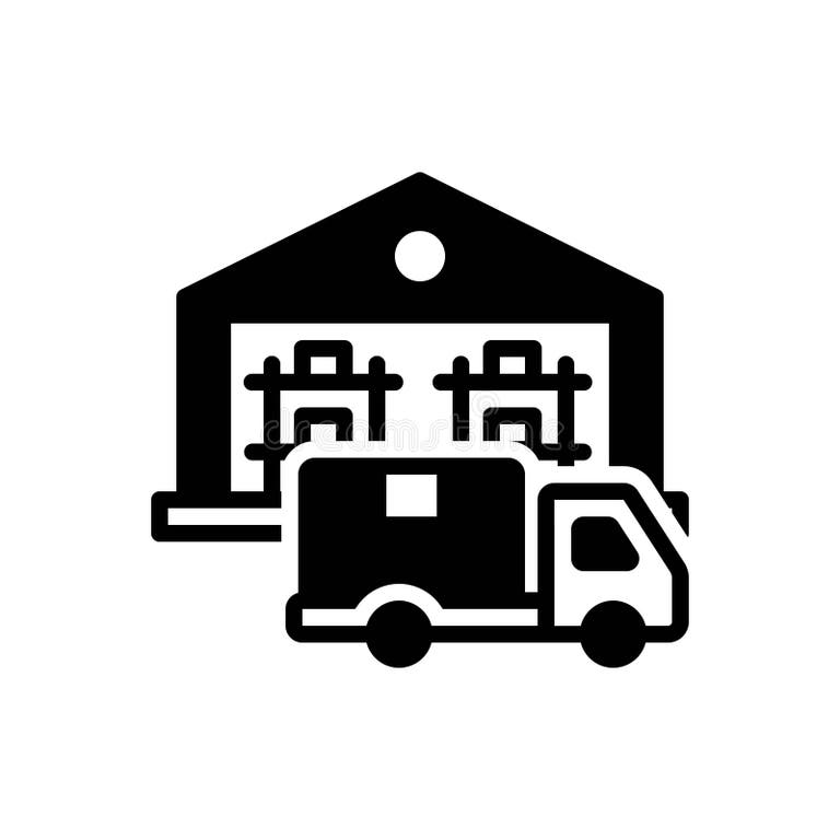 Black Solid Icon for Distributors, Distributor and Dealer Stock Vector ...