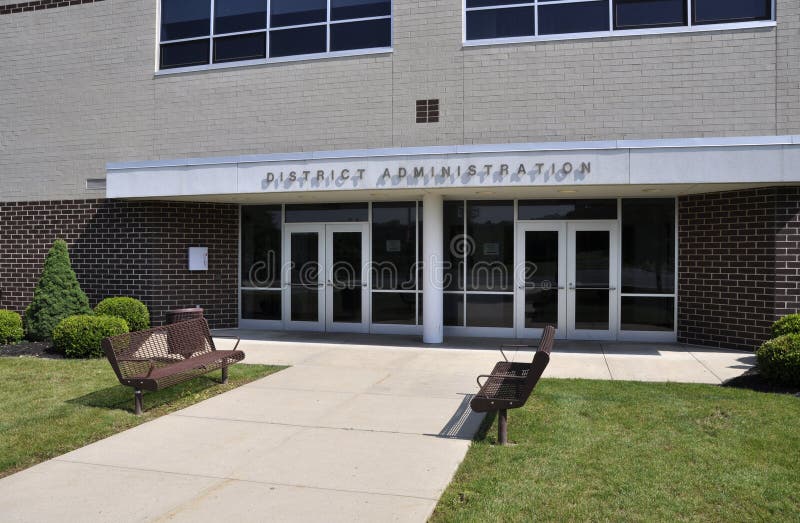 New Modern Administration Building Stock Image - Image of construction ...