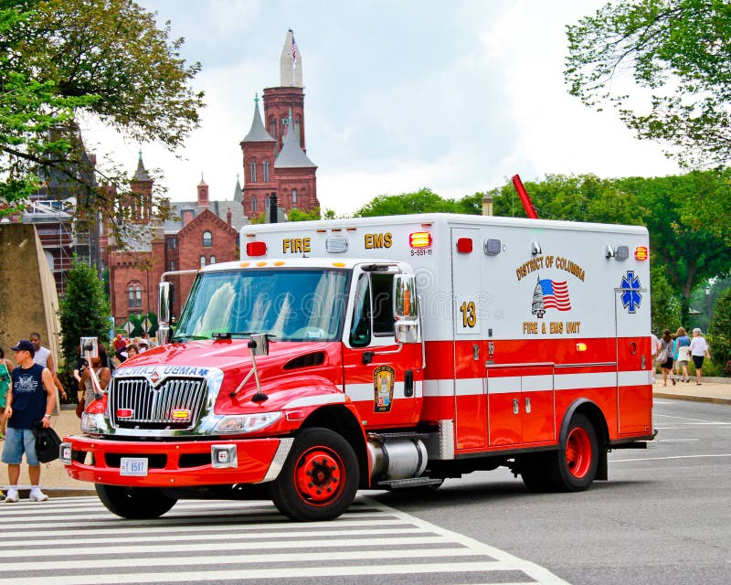 District of Columbia Fire and EMS Unit Editorial Photo - Image of fire ...