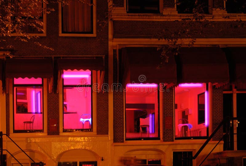 Distrito De Luz Roja De Amsterdam Imagen de archivo - Imagen de ...
