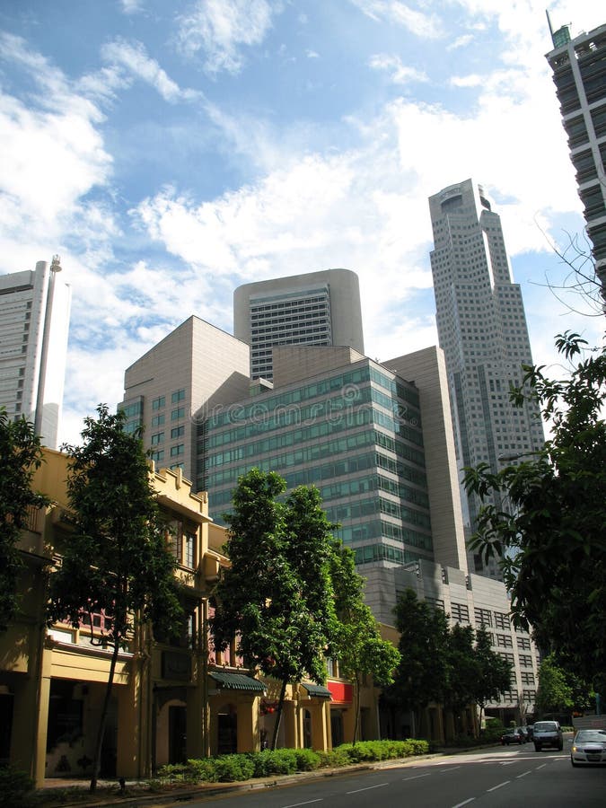 Distrito Financiero Central (cbd Imagen de archivo - Imagen de copia ...