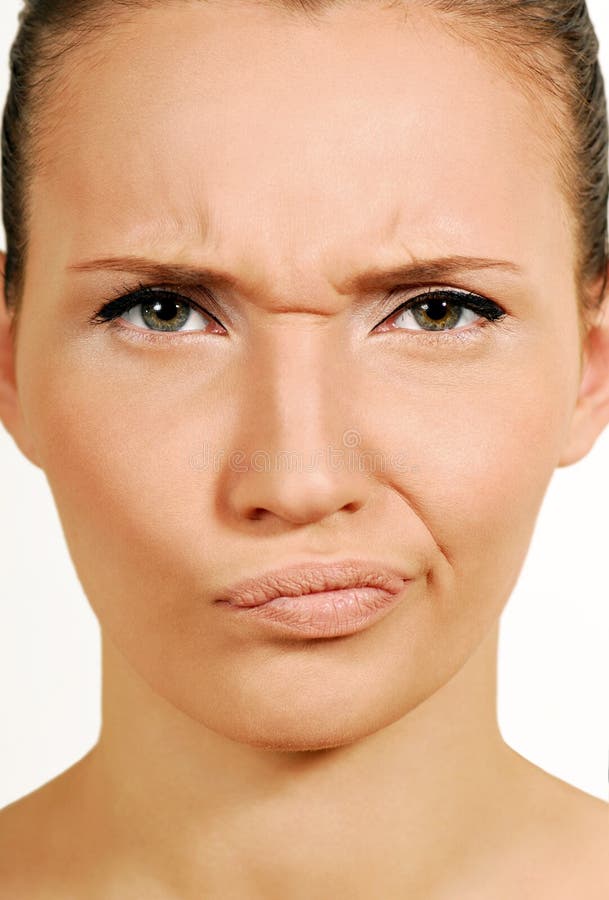 Distrust Girl s Face stock photo. Image of suspicious - 2347448