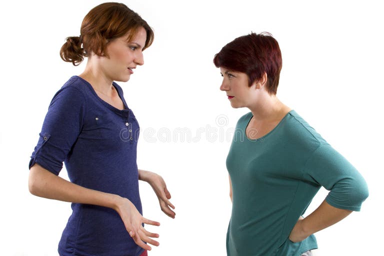 Distrust stock image. Image of girls, fight, disagreement - 34313187