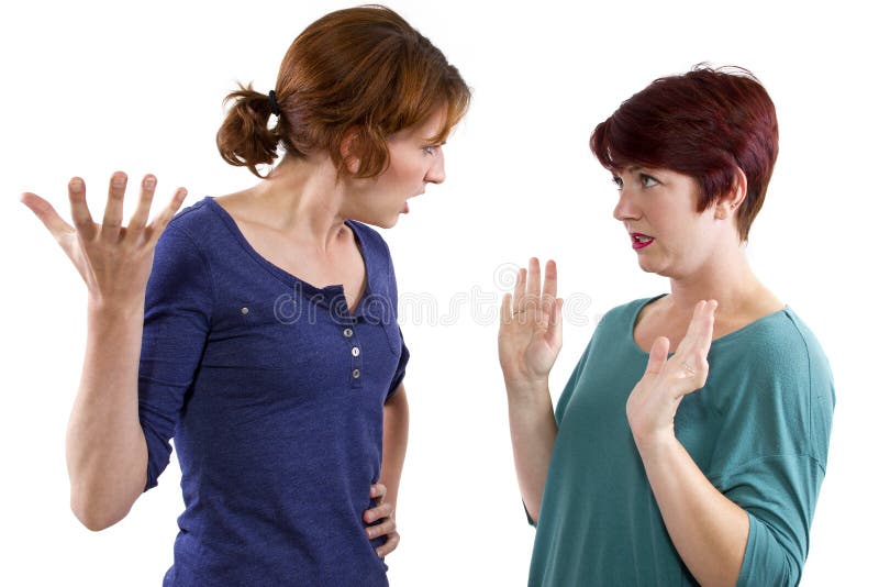 Distrust stock image. Image of disagreement, female, hatred - 34313207
