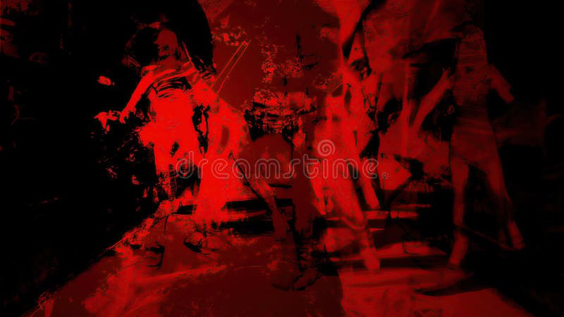 Disturbing Horror Background Stock Illustration - Illustration of tree ...