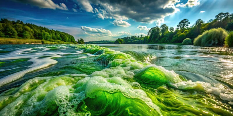 Deadly Algal Bloom Threatens Ecosystem Toxic Green Water Pollution in a ...