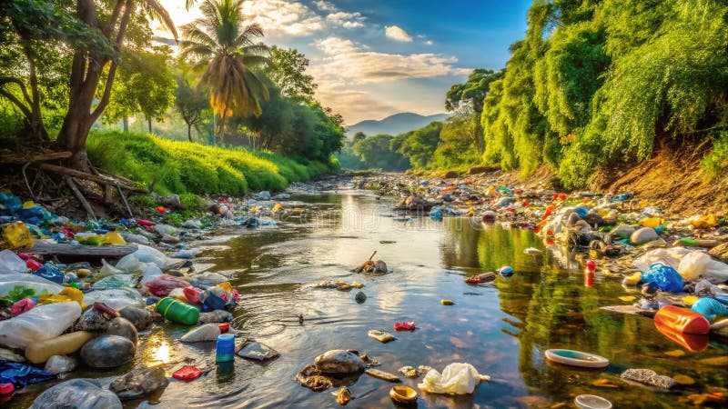 A Grim Reality Plastic Pollution Chokes a River Threatening the ...