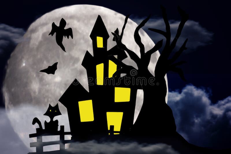 Ghostly night stock illustration. Illustration of lights - 100365259
