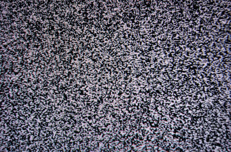Disturbo Dello Schermo Della TV in Bianco E Nero Fotografia Stock ...