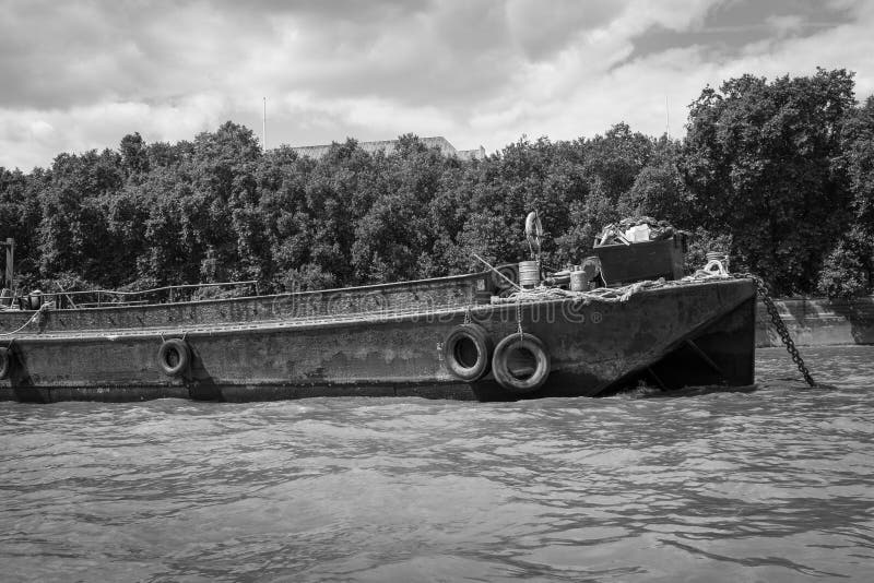 A rusty barge on a river stock image. Image of harbor - 12807507 A rusty barge on a river stock image. Image of harbor - 12807507