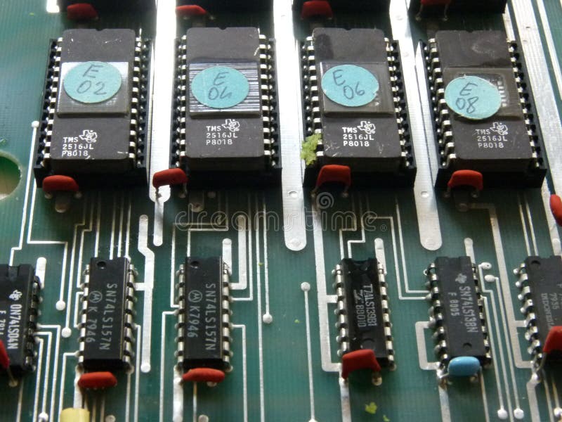 Disused computer board 2 editorial stock image. Image of switching ...