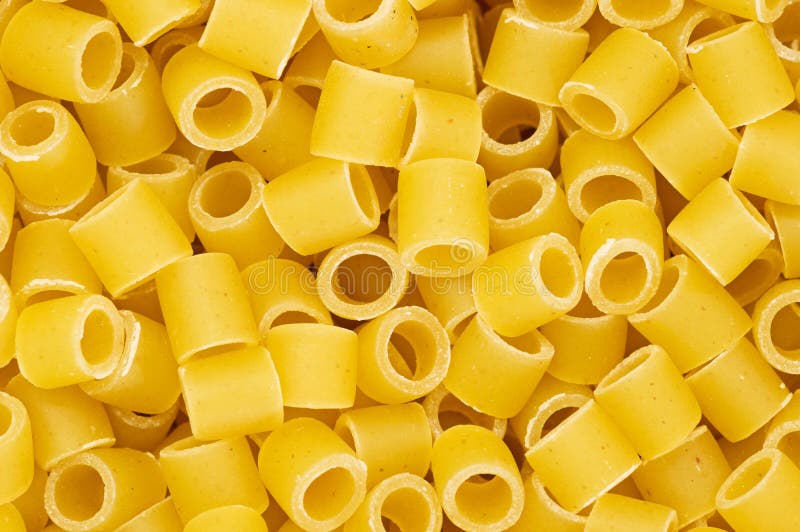 Ditalini Pasta Close Up stock photo. Image of tubular - 135587596