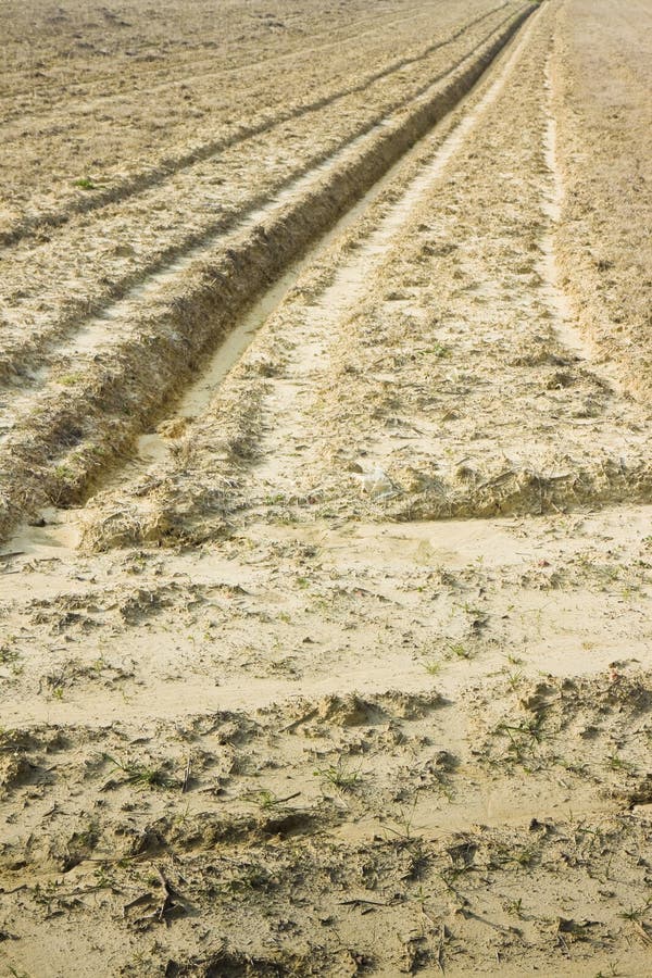 Ditch in a Field in a Plowed Field Stock Image - Image of copy, ditch ...