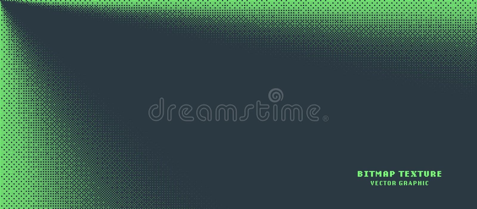 Dither Pattern Bitmap Texture Split Screen Smooth Border Vector Abstraction Stock Vector