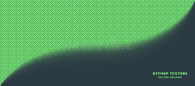 Dither Pattern Bitmap Texture Smooth Curved Border Vector Abstract ...