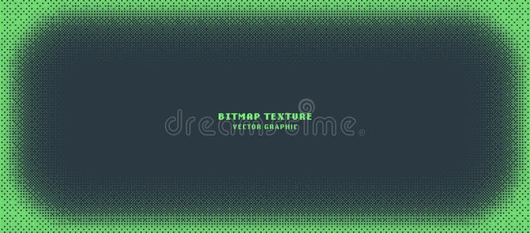Dither Pattern Bitmap Texture Vector Rounded Frame Halftone Gradient Abstraction Stock Vector ...