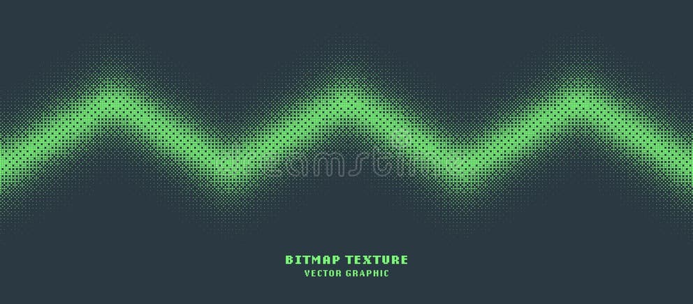Dither Pattern Bitmap Texture Zigzag Line Horizontal Border Abstract ...