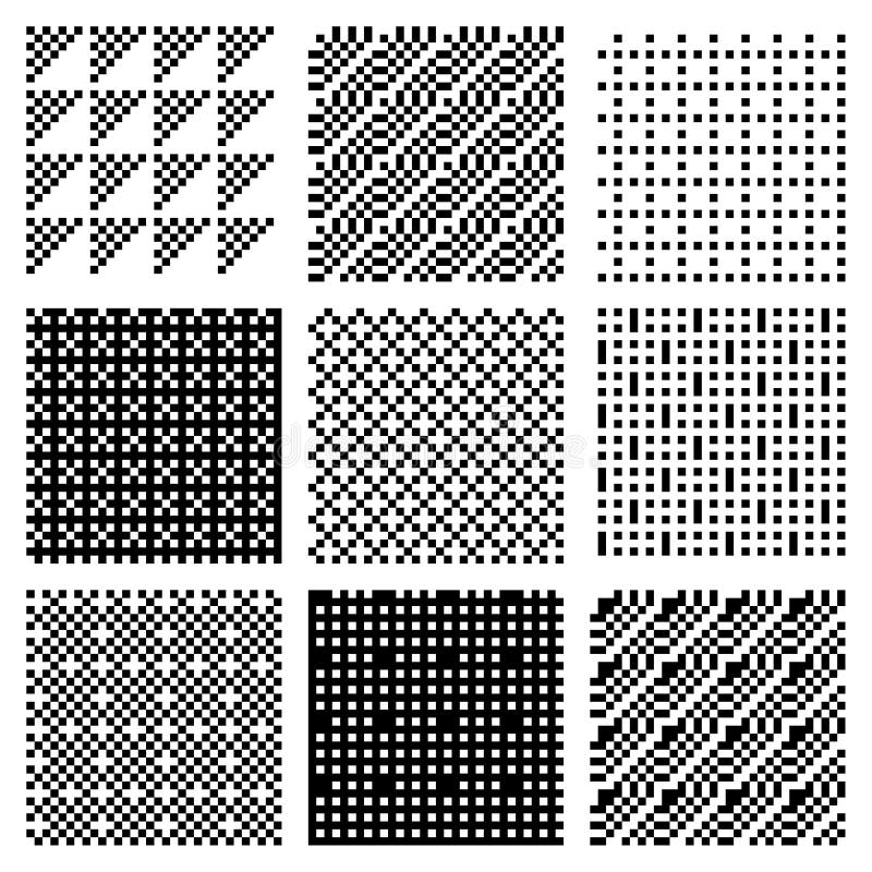 Dither Patterns stock vector. Image of monochrome, dither - 27173250