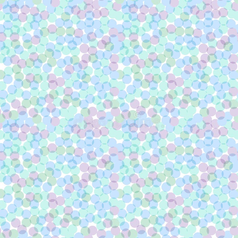 Ditsy Vector Polka Dot Pattern with Random Circles in Various Colors ...