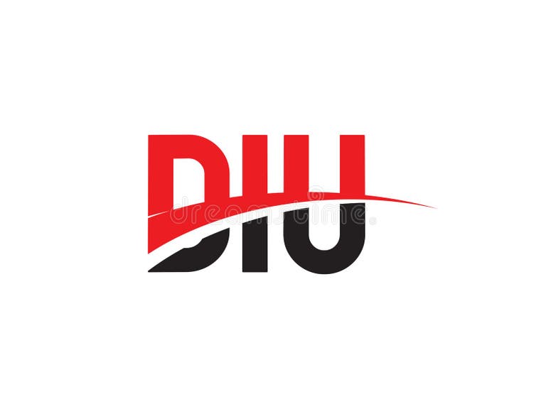 DIU Letter Initial Logo Design Vector Illustration Stock Vector ...