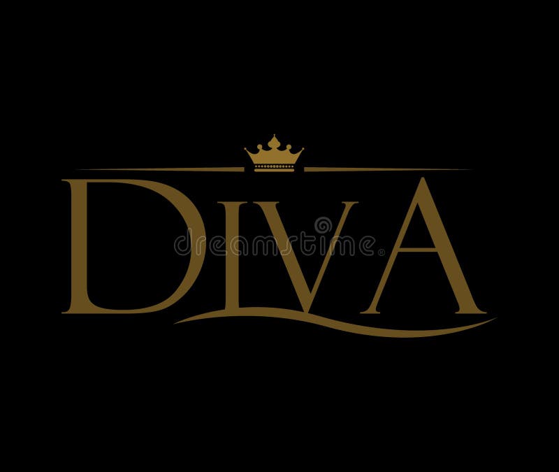 Diva Logo Design vektor illustrationer. Illustration av abstrakt - 81260715