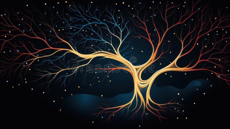 Dive into Abstract Neural Network Art with Mesmerizing Blue and Orange ...