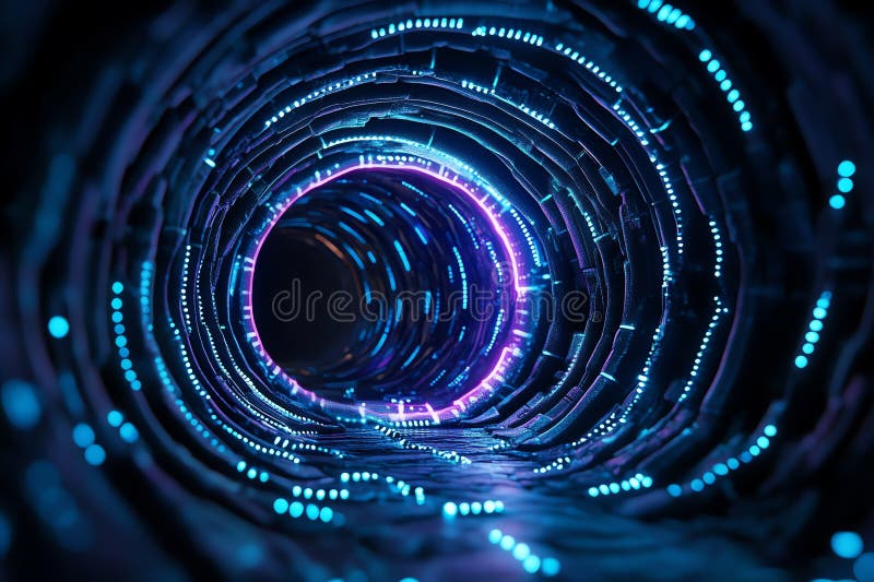 Dive into an Abstract Tunnel Visualization Where Digital Convergence ...