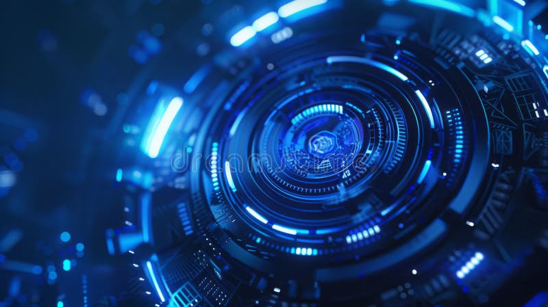 Dive into the Advanced Realm of Digital Technology Featuring Blue ...