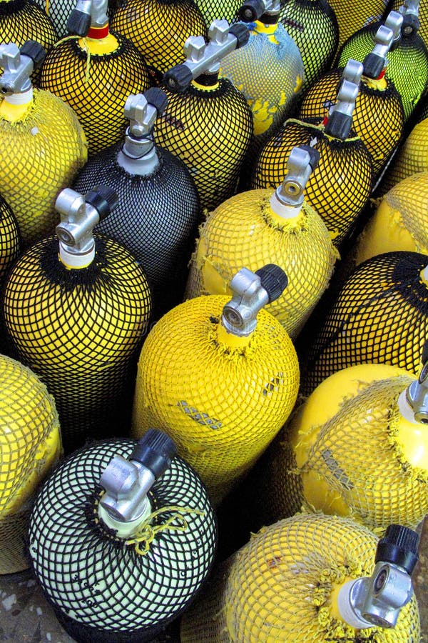 Dive Air Tanks stock photo. Image of ocean, submarine - 333938664