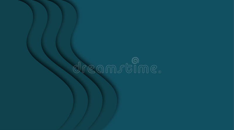 Deep Blue Papercut Abstraction Stock Illustration - Illustration of ...