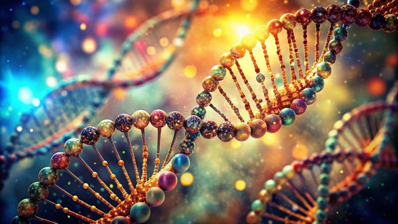 A Colorful Journey through the Abstract World of DNA Vibrant ...