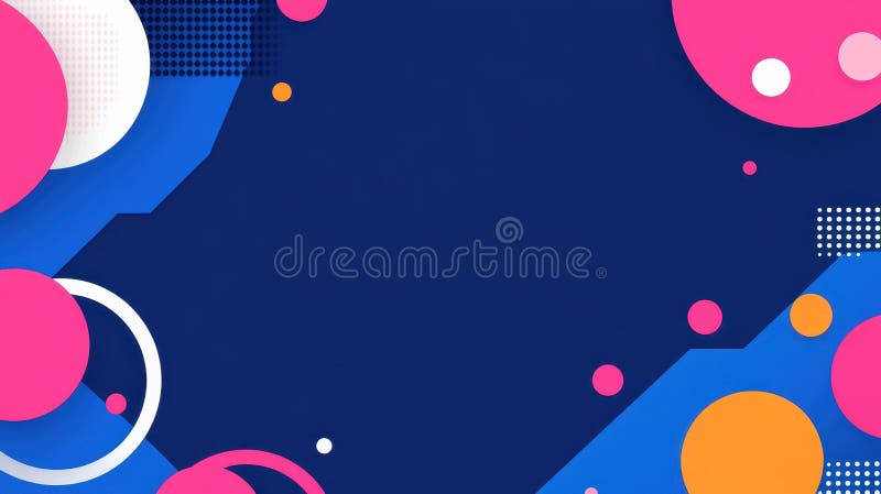 Dive into a Captivating Blue Abstract Banner Featuring Circular Shapes ...