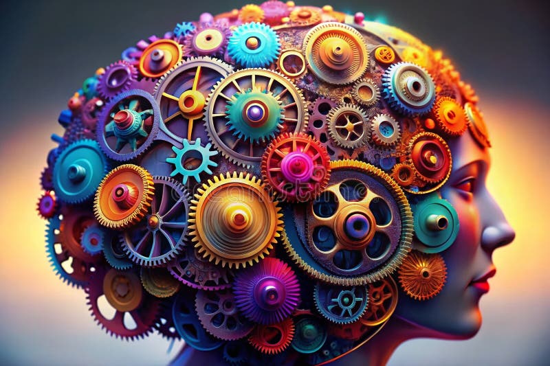 Vibrant Brain Gears Exploring the Intersection of Psychology Cognitive ...