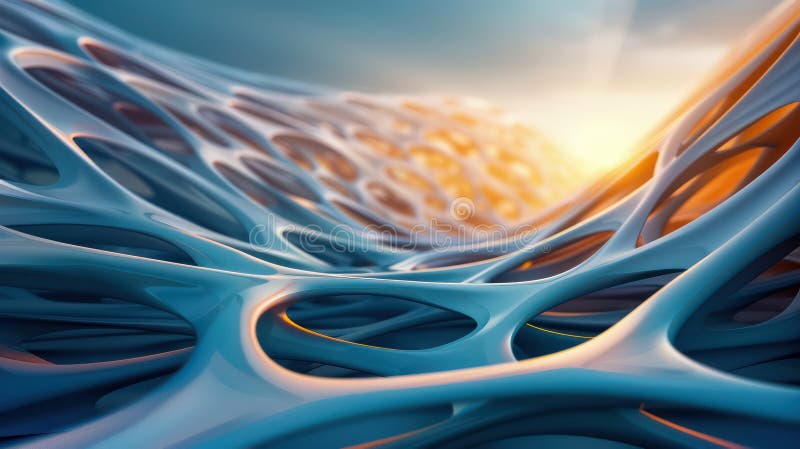 Abstract 3D Luminous Architecture a Visual Exploration of Bright ...